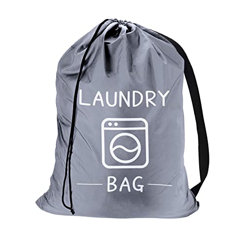 Laundry Bag with Strap, Laundry Bags Extra Large Heavy Duty, Travel Laundry Bags for Dirty Clothes, Dirty Laundry Travel Bag, Canvas Laundry Bag, Easy Fit a Laundry Hamper or Basket…
