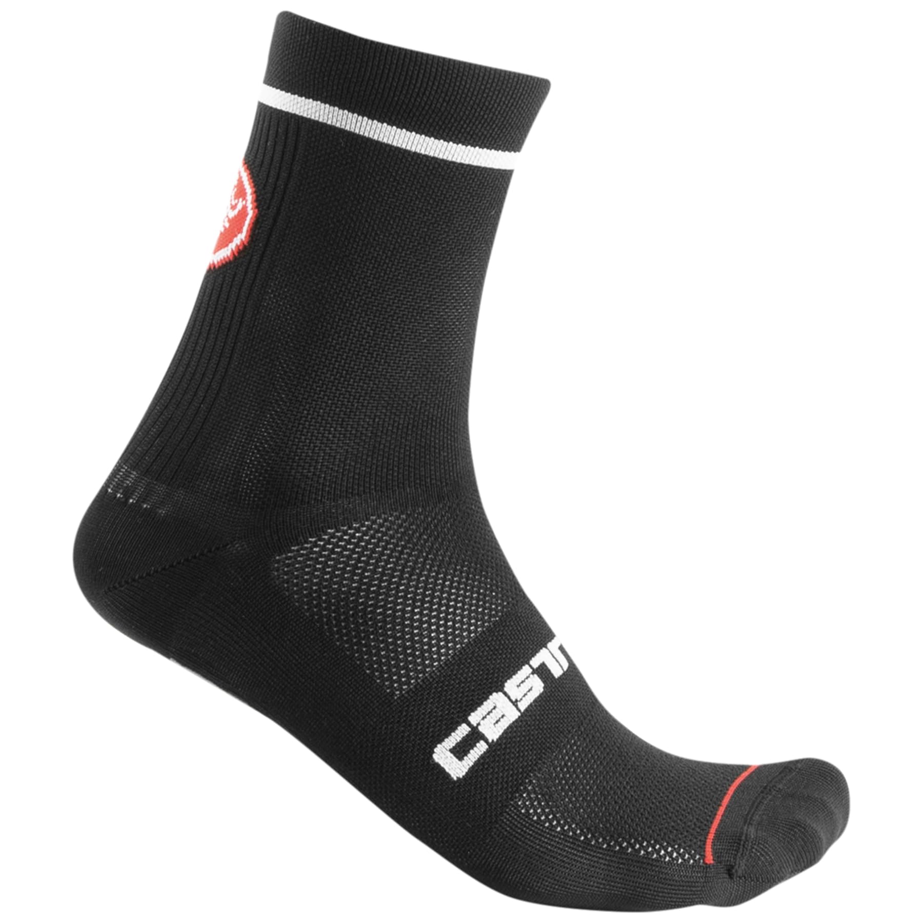 Castelli Entrata 13 Cycling Sock (Black, S/M)
