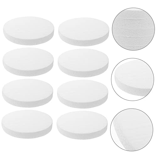 COHEALI 16pcs Dummy Training Stand Plate Discs DIY Wedding Unique Craft and Decoration Cake Dummies Decorating Foams Tray Display Supplies Fake Foam for Hand-made Tool Mould Practice