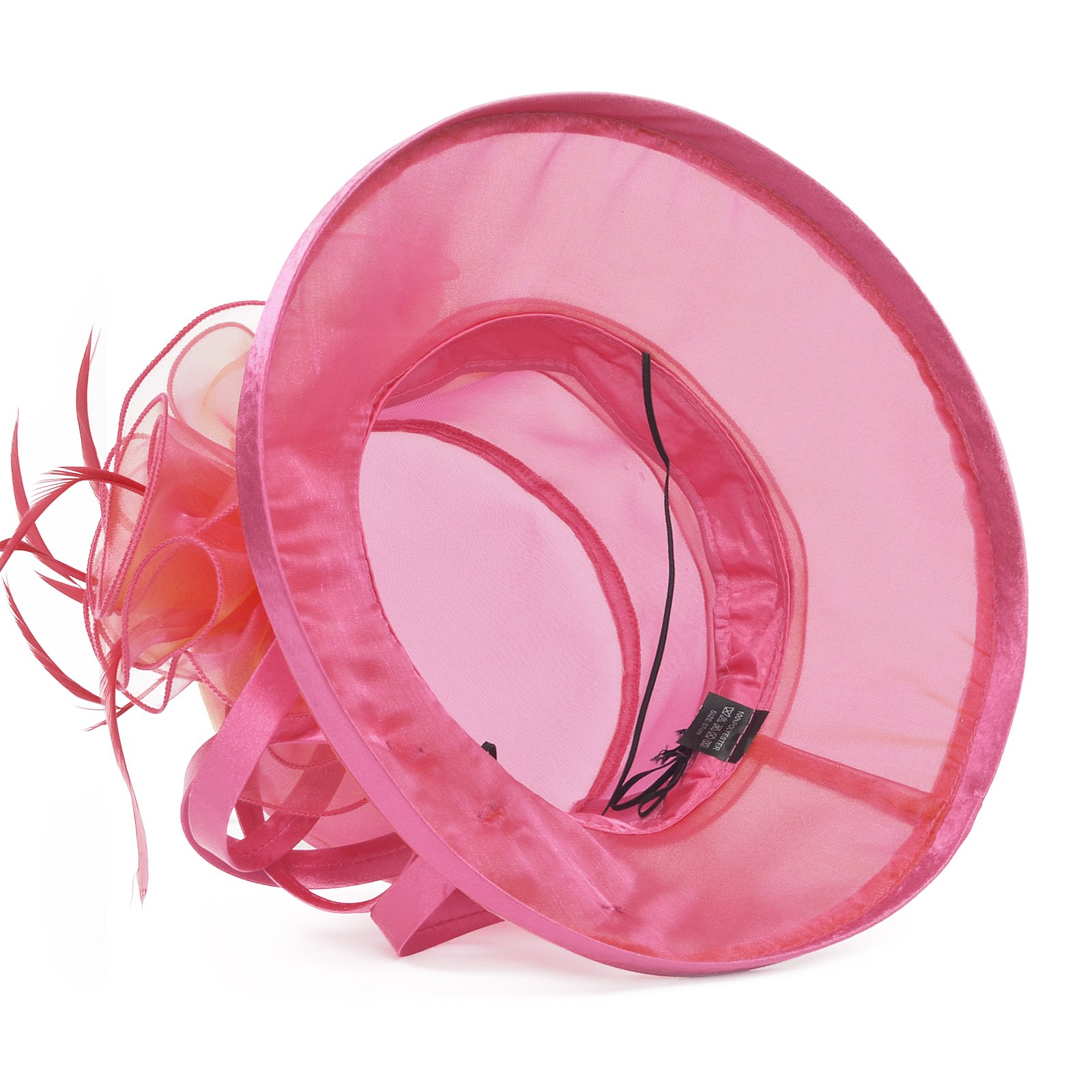 Original One Women's Kentucky Derby Tea Part Dress Church Fascinators Fancy Hats (Pink) M