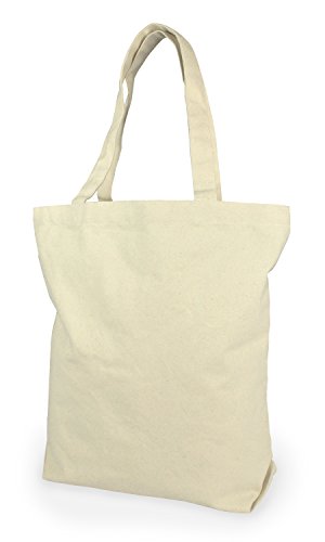DII CAMZ33546 100% Cotton, Machine Washable Heavy Duty Canvas Reusable Shopping Tote Bag, Natural and Eggplant Damask, Set of 3