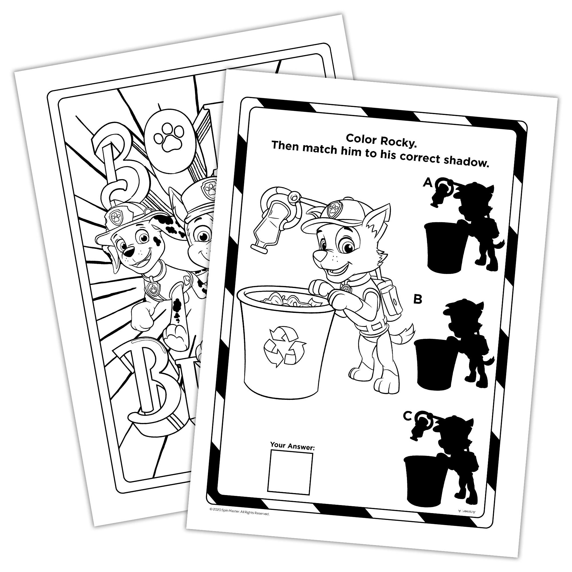 Nickelodeon PAW Patrol 20-Page Imagine Ink Coloring Book with 1 Mess Free Marker Bendon 38709