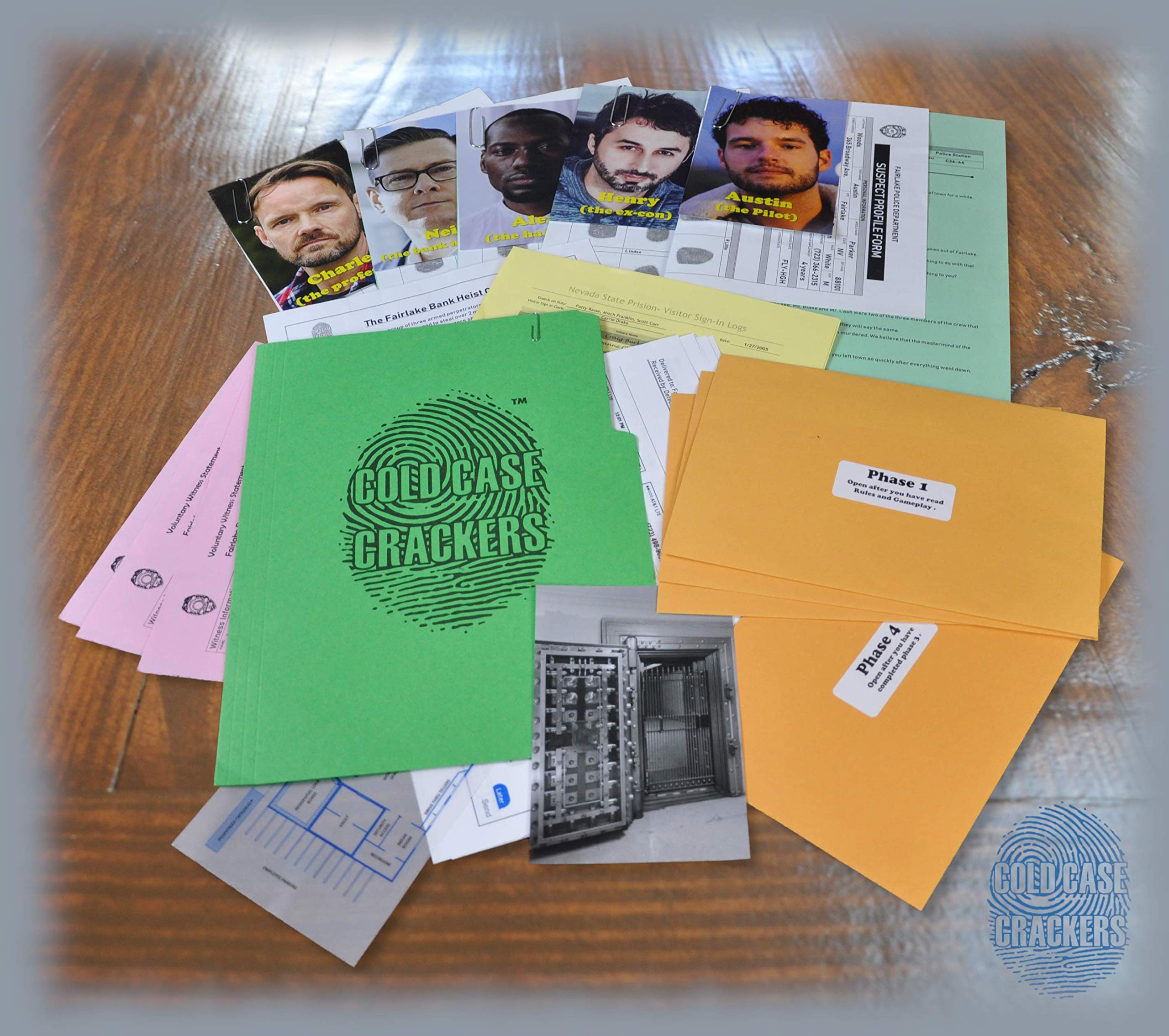 Cold Case Crackers | Murder Mystery Game | Fairlake Bank Heist Case | Can You Crack The Case?
