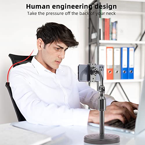 Lawdiey Cell Phone Stands, Multifunctional Mobile Phone Bracket Live Broadcast Bracket Adjustable Height Mobile Phone Telescopic Portable Bracket Live Bracket