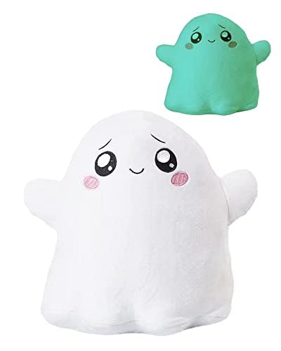 DHGMV Luminous Ghosty Plush Glow in The Dark Ghost, Fluorescent Plush Toy, Foxy and Boxy Plush Gifts for Kids(Ghosty)