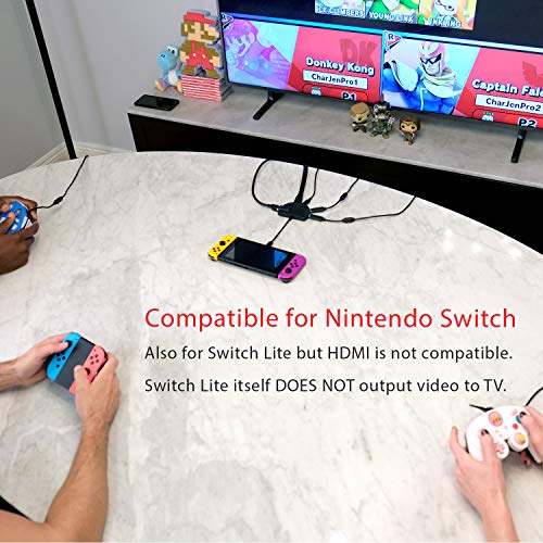 CharJenPro Stingray Switch Dock with Ethernet for Switch docking station: HDMI, 2 USB, Ethernet, USB C Power Delivery.
