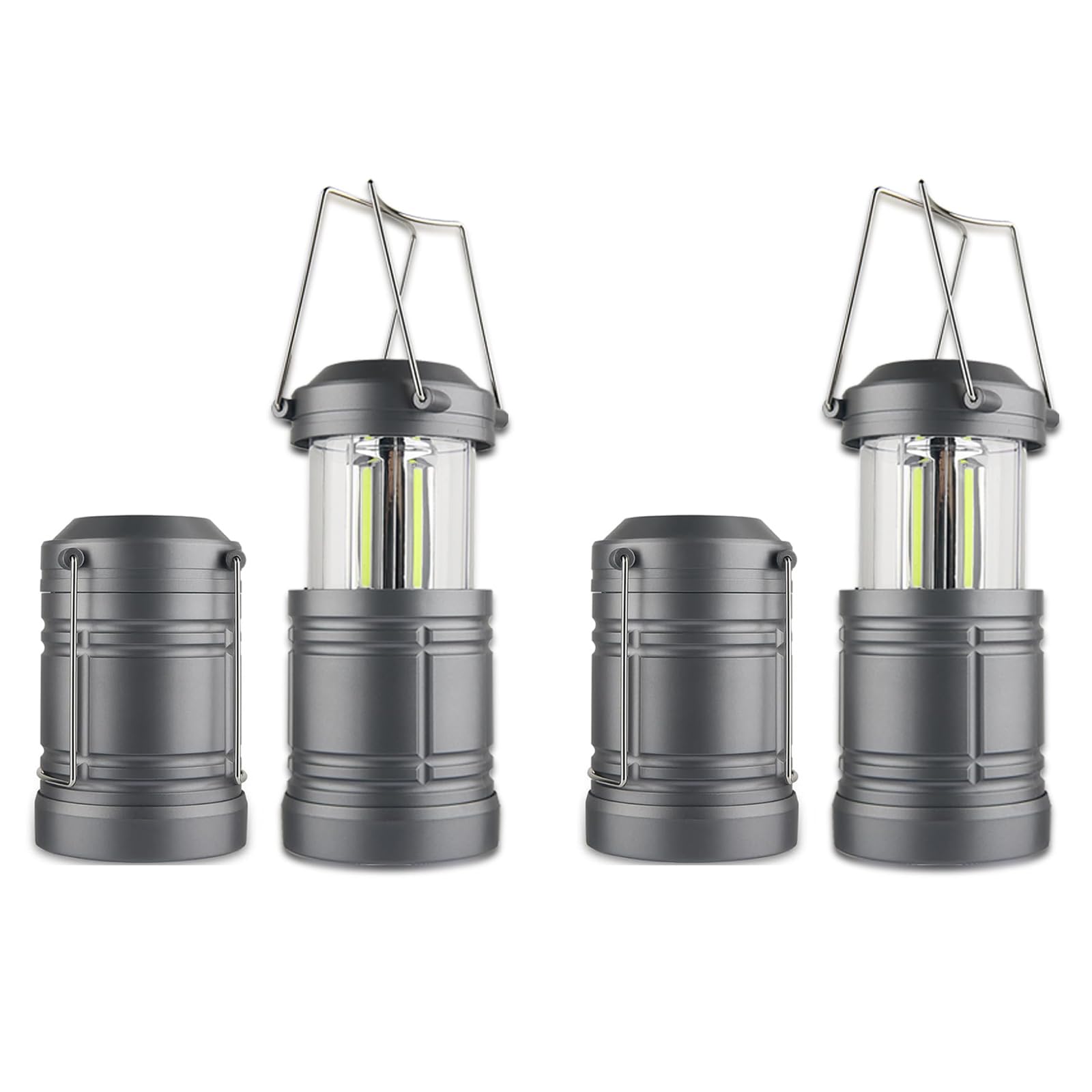 LED Camping Lantern ,Battery Operated Portable Hanging Lanterns for Home Power Outages Hurricane Storm Camping, 4 Pack