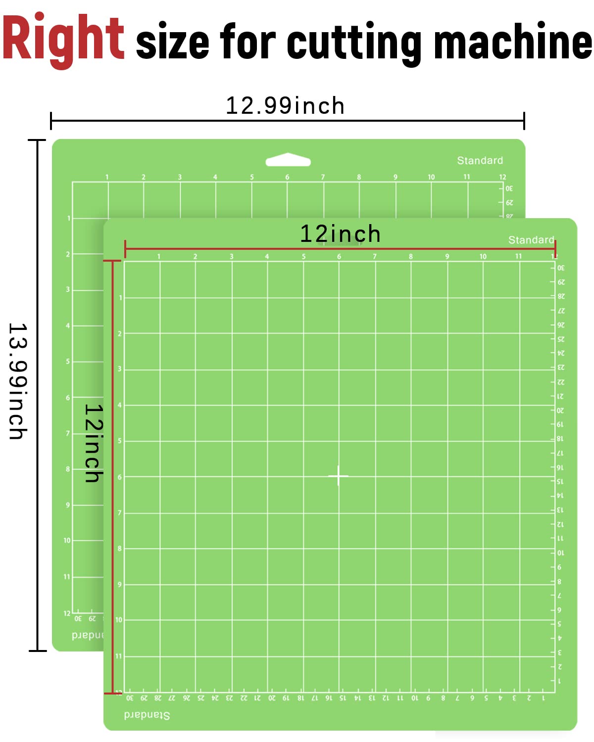 Colemoly 12x12 Cutting Mat 9 Pack Standard for Cricut Maker/Maker 3/Explore 3/Air 2/Air/One Cut Cards 2 Pack Scraper Green Grip Sticky Cricket Replacement Accessories Pad for Supplies,Quilting