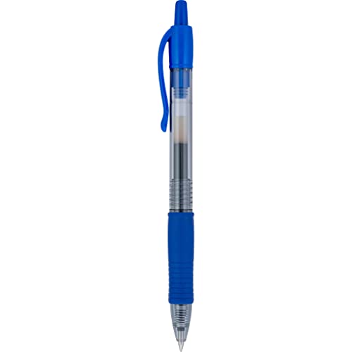 PILOT G2 Premium Refillable and Retractable Rolling Ball Gel Pens, Fine Point, Blue Ink, 12-Pack (31021)