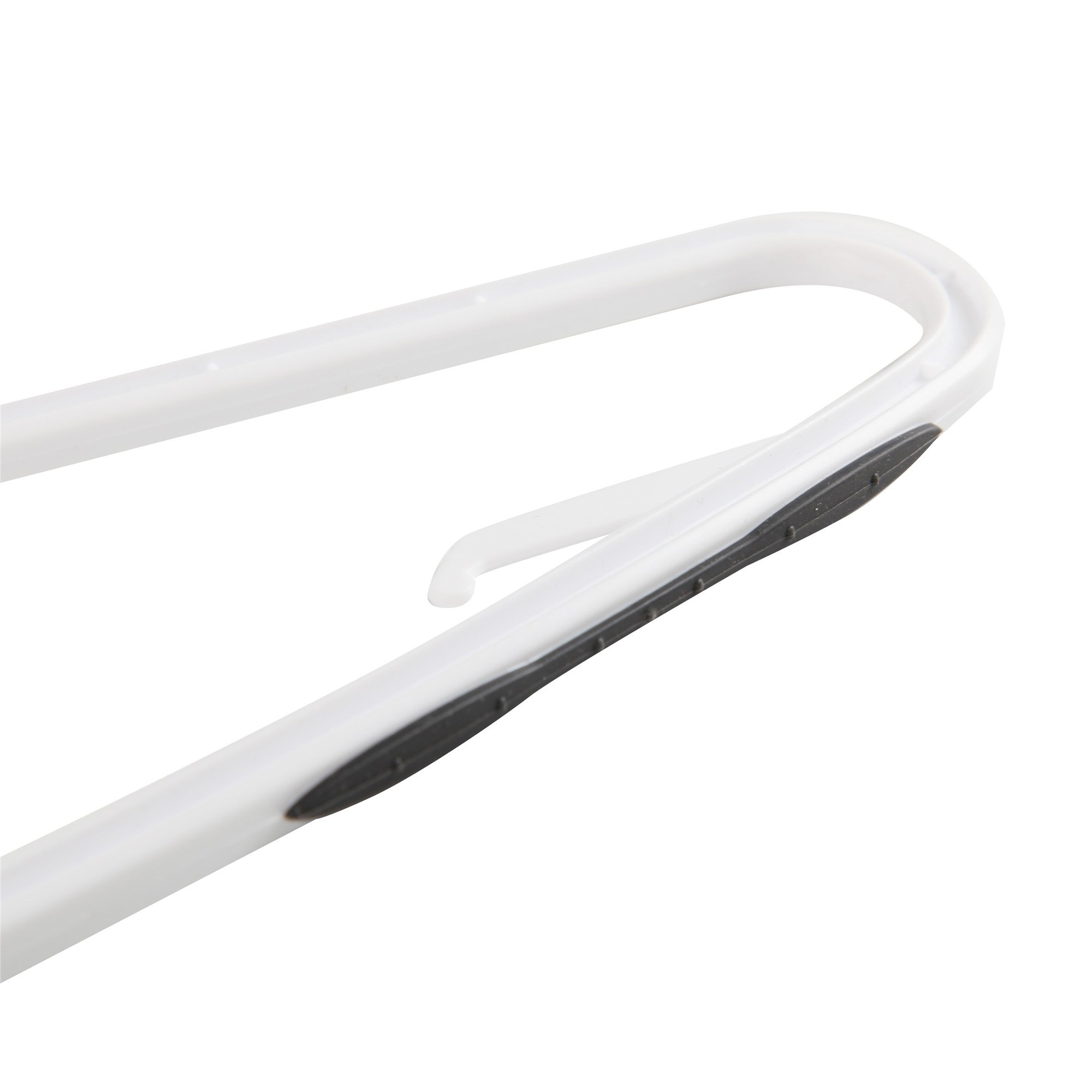 Finnhomy 50 Pack Plastic Hangers, Clothes Hangers with Non-Slip Pads, Space Saving Easy Slide Organizer, Clothes Hanger for Bedroom Closet Wardrobe, Great for Shirts, Pants, Scarves