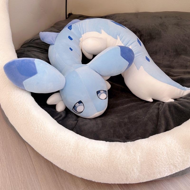 HuaHuoAye Chillet Plush Toy Doll Throw Pillow Giant Soft Cute Fluffy Suitable for Gifts (5 Feet Long), Large, Blue