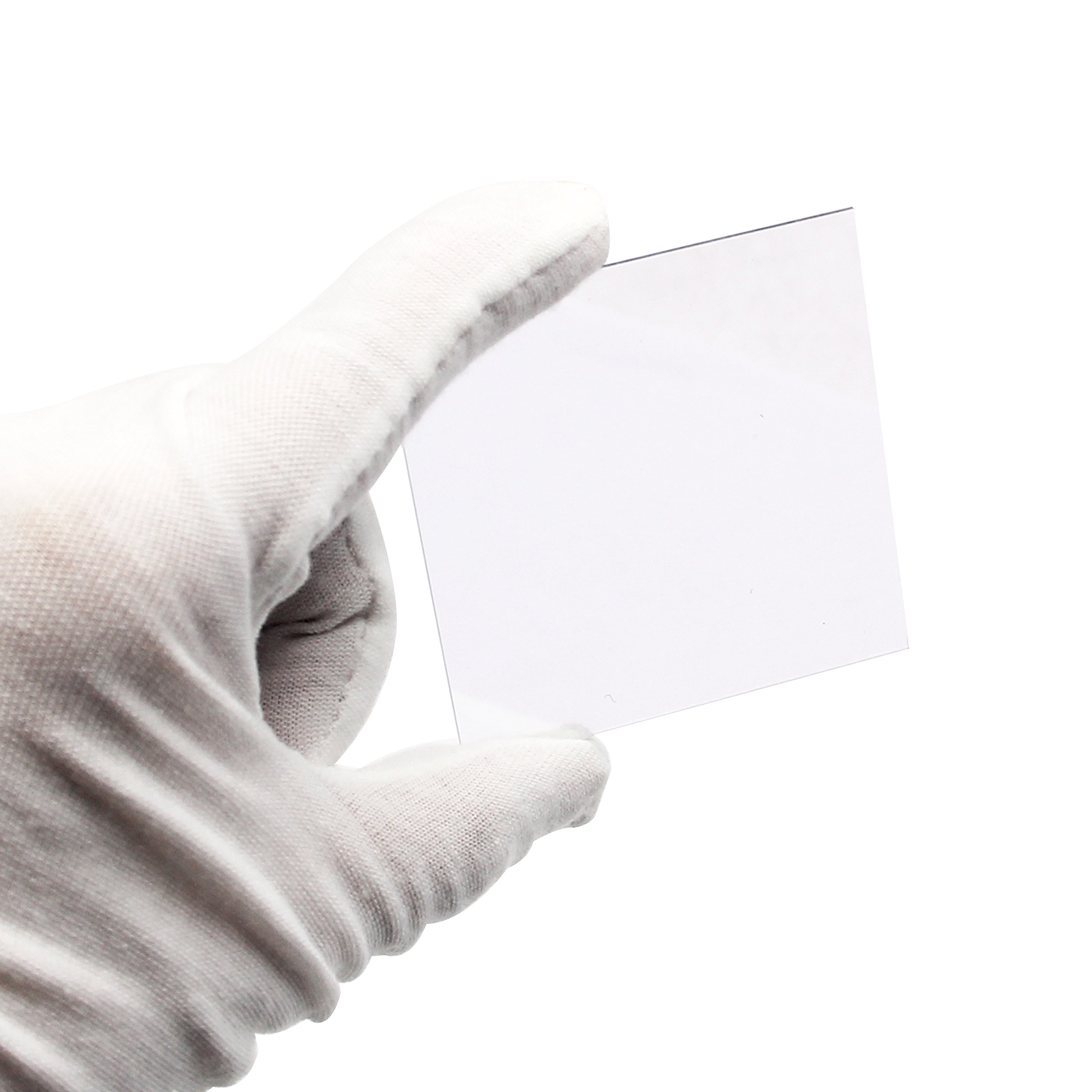 Huanyu 10 ohms ITO Indium Tin Oxide Conductive Coated Glass Low Resistance for Lab Use (30x30x1.1mm, 60)