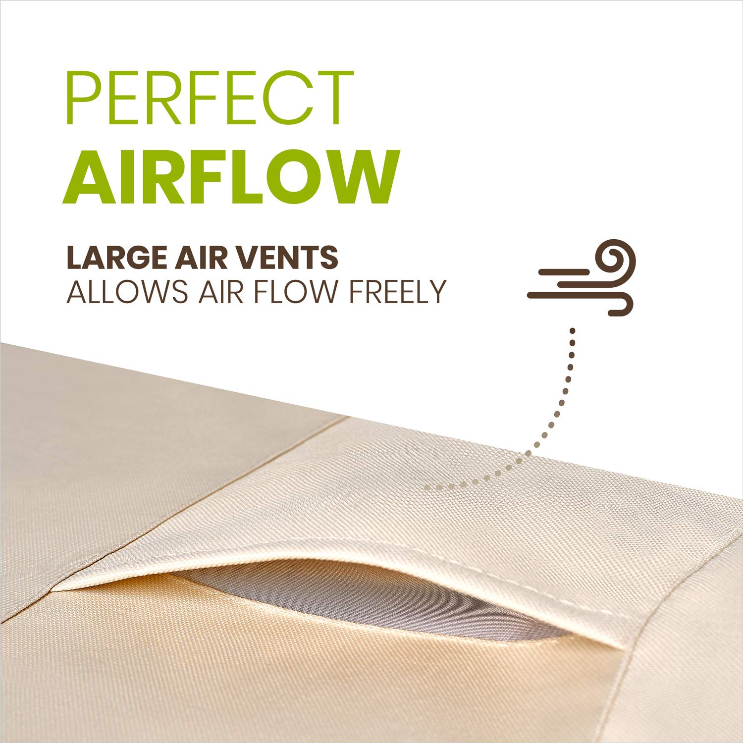 Central Air Conditioner Cover by Fineably – 600D Polyester Outdoor AC Cover with Waterproof Coating, Drawstring Hem, Padded Handles and Air Vents to Reduce Condensation (32” x 32” x 36”)