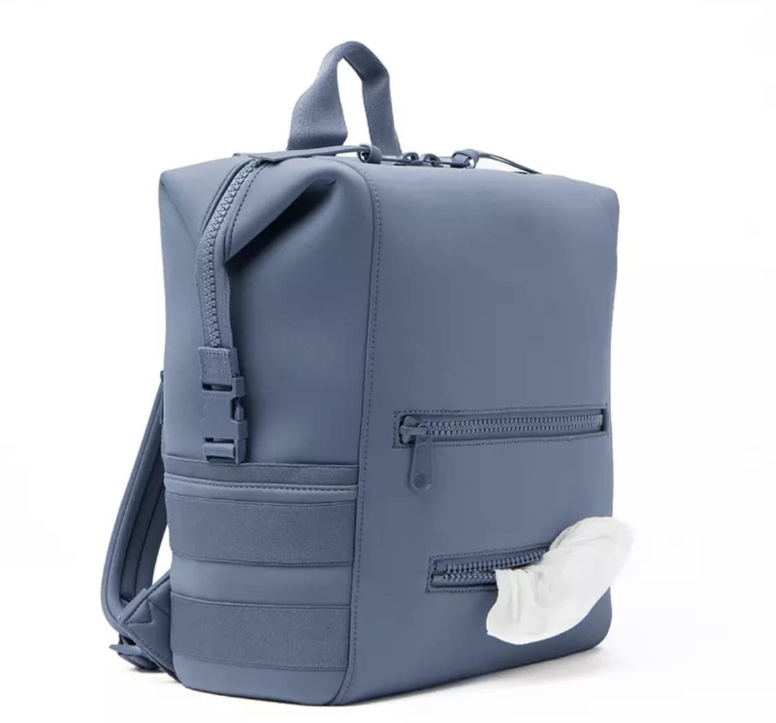 Diaper Bag Backpack- Multifunctional bag- Stylish baby bag- Baby bag with stroller hooks- Diaper bag with changing pad- Maternity bag for Mom and Dad (Blue)