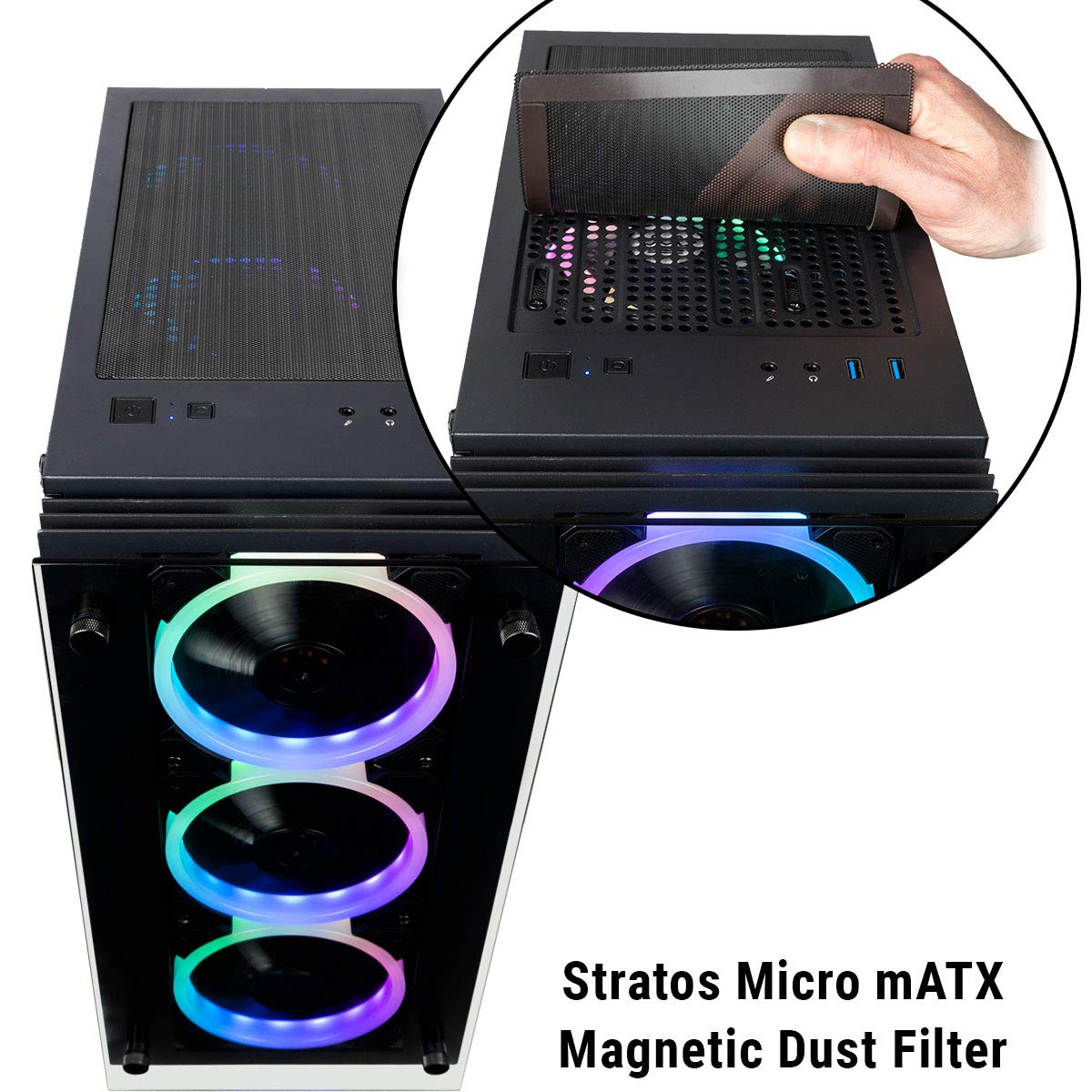 Empowered PC Stratos Micro Gaming Desktop - NVIDIA GeForce RTX 3070, Intel 24-Core i9-13900KF Processor, 32GB DDR5 RAM, 512GB NVMe SSD + 2TB HDD, WiFi, Windows 11 - Liquid Cooled RGB Gamer Computer