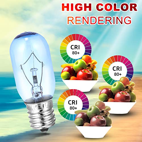 LCMLA 297048600 Refrigerator Light Bulb Compatible with Frigidaire Kenmore Whirlpool KitchenAid Electrolux Replacement 241552802 AP3770086 AP3867287 AH976993 T8 40W E17 Refrigerator Light Bulb 1 Pack