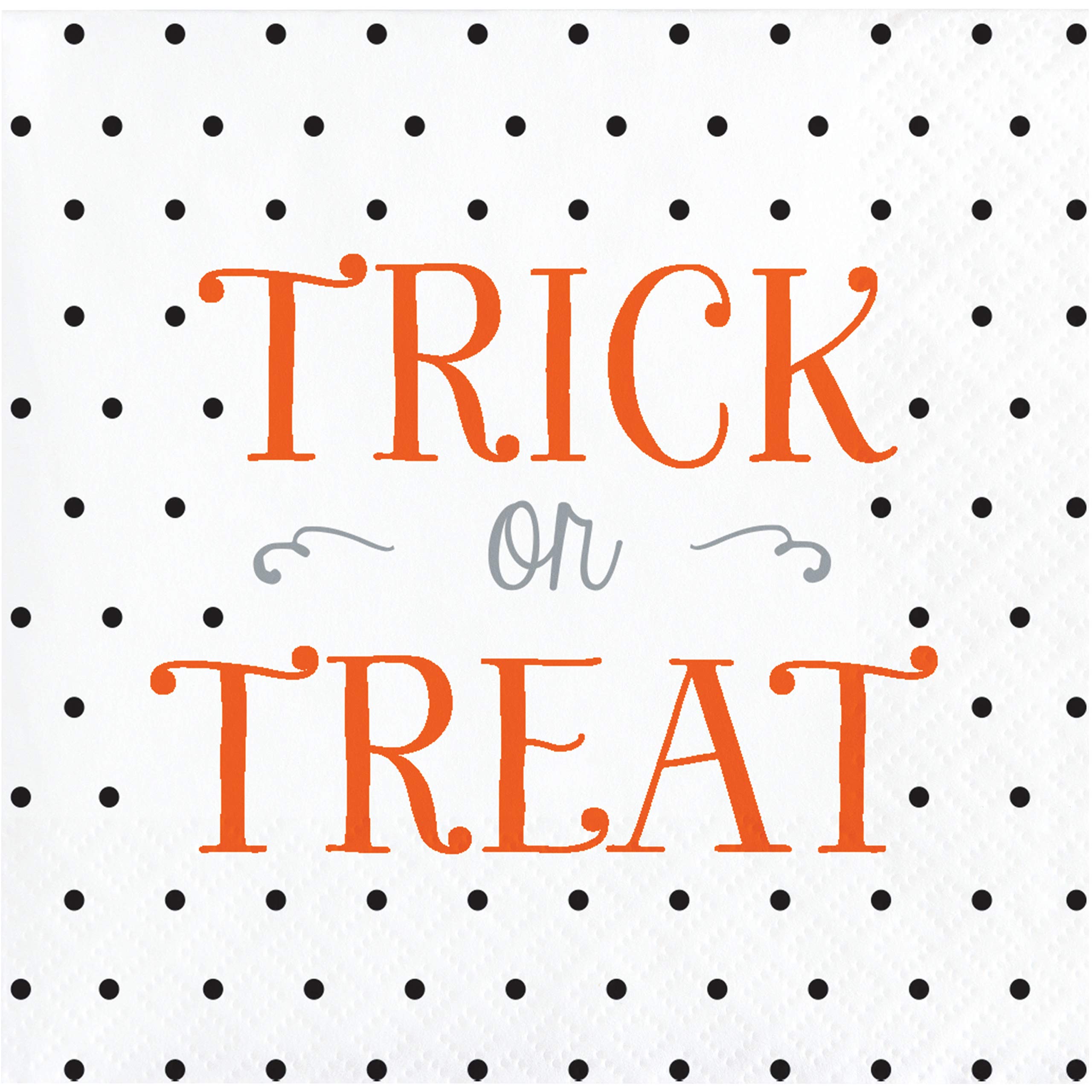 Creative Converting Trick or Treat Halloween Beverage Napkins, 5", Multi-color