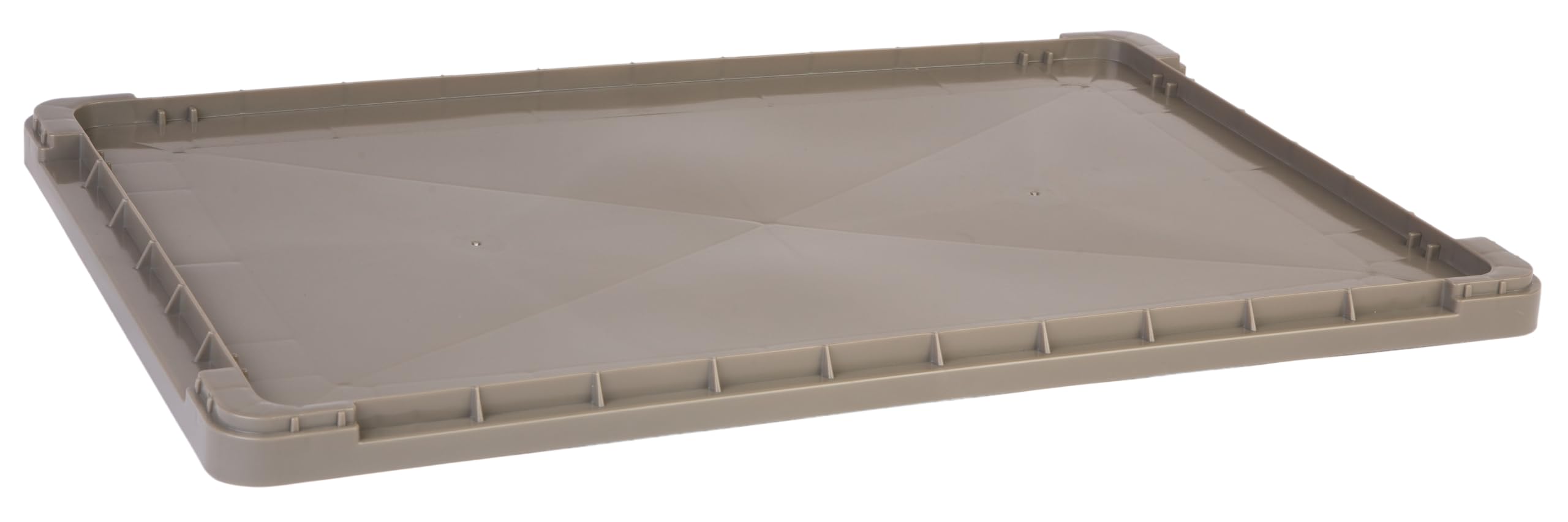 Hudson Exchange 24 x 15 (1 Pack) Lid For Straight Wall Handled Storage Container Tote, Gray/Brown