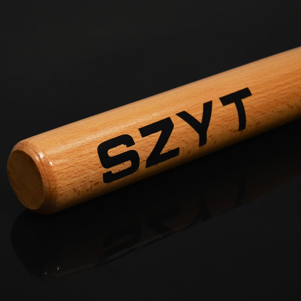 SZYT 25 inch Wood Baseball Bat Self-Defense Softball Bat Home Defense Lightweight Yellow