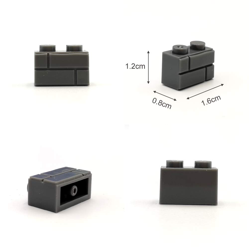 ZHX DIY Block Wall Brick Block City Building Brick Parts and Pieces Compatible with Major Brands Blocks Kid Creative Toys Gifts 120 PCS Multi Color