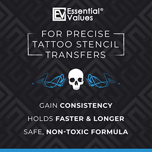 Tattoo Transfer Gel Solution (8 fl oz) Tattoo Stencil Gel For Sharp, Dark & Clean Stencils - Tattoo Transfer Liquid Designed To Last All Day