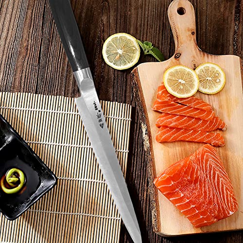 CHUYIREN Sushi Knife Sashimi Knife- 9.5 inch(240mm) 2PK, Wooden Handle And Wenge Wood Handle
