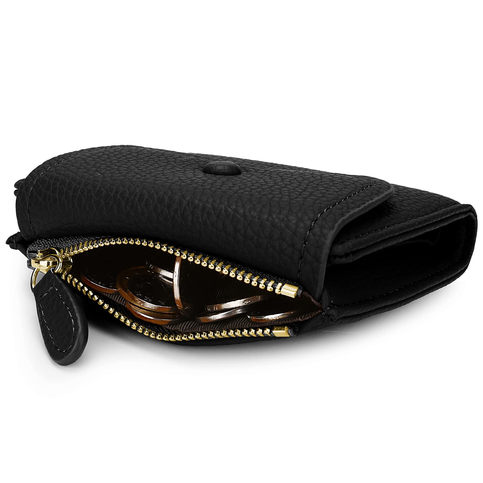 YALUXE Small Wallets for Women Vegan Leather Mini Coin Purse with Coins Zipper Pocket and ID Card Holder