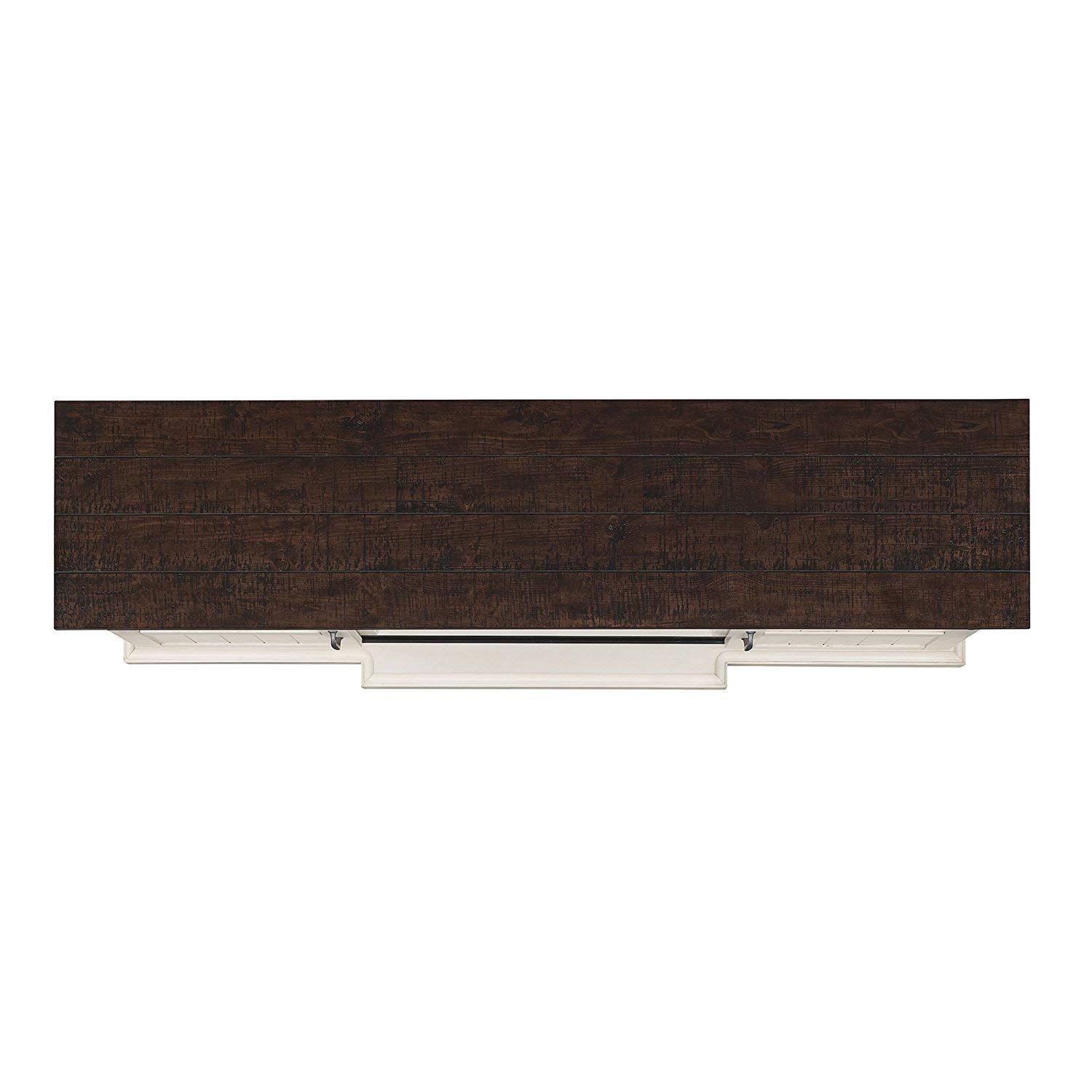 ClassicFlame Hogan 66" Farmhouse Fireplace TV Stand & 26" Electric Infrared Firebox with Log Set - Weathered White, 26MM90273-W476 & 26II042FGL