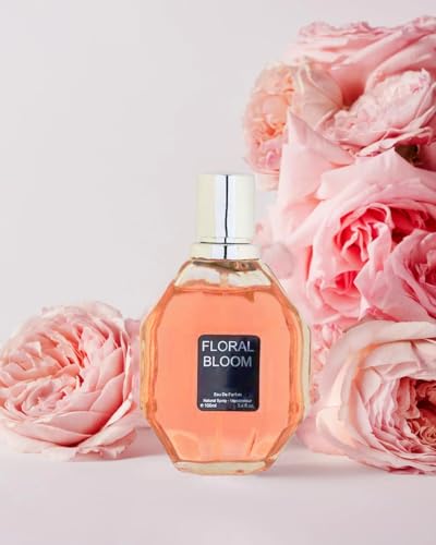 META-BOSEM Floral Bloom, Women Perfume Eau de Parfum Natural Spray Fragrance - Fresh Floral Scent - Flowery Vanilla Notes - Holiday Gift - for All Day Use - a Classic Bottle, 3.4 Fluid Ounce/100Ml