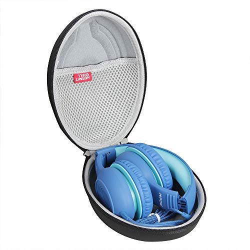 Hermitshell Hard Travel Case for Pahasur/soulsens/MW Acc CA/Mpow CH6S Kids Headphones (Only Case) (Black)