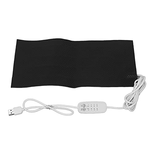 Heating Pad for Pet,Temperature Regulating Heating Pad, 4 Gear USB Power Waterproof Electric Cloth Heater DC5V for reptiles, grass turtles, lizards, hamsters(15x30cm), Heating Pad for Pet,Temp