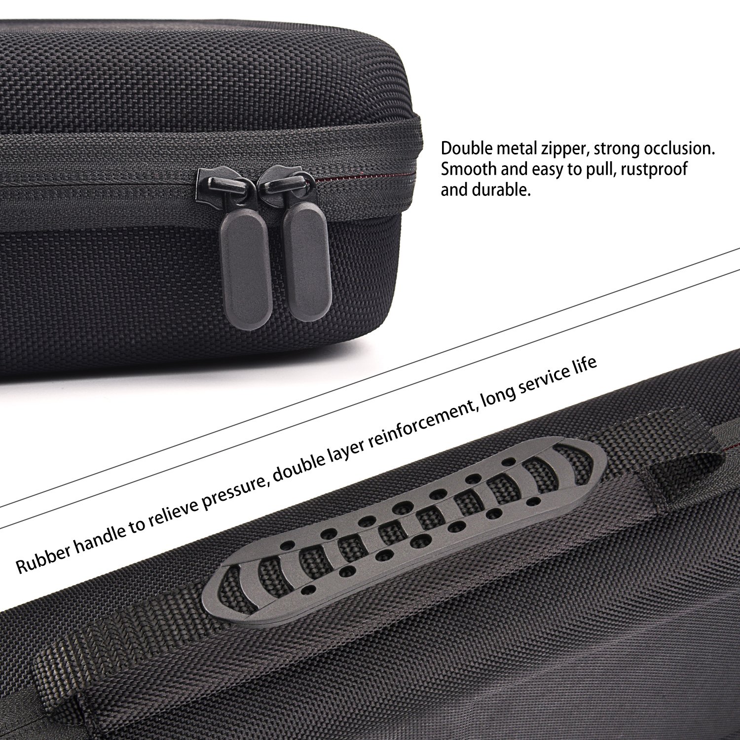 Nintendo Switch Protective Case, Portable Multi-Function Hard EVA Pouch Storage Bag Carrying Case For Nintendo Switch Console &Accessories Black