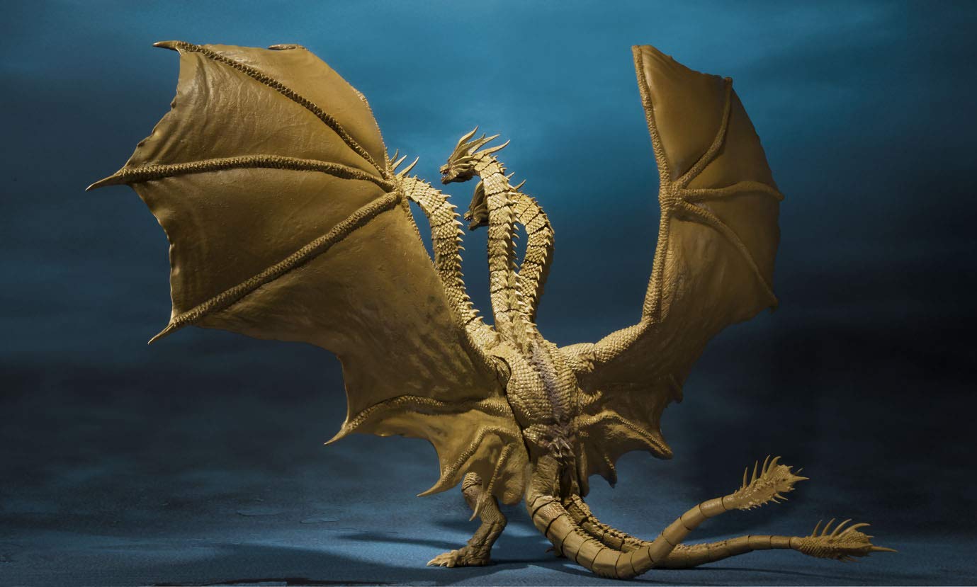TAMASHII NATIONS Bandai S.H. MonsterArts King Ghidorah 2019 "Godzilla: King of The Monsters Action Figure