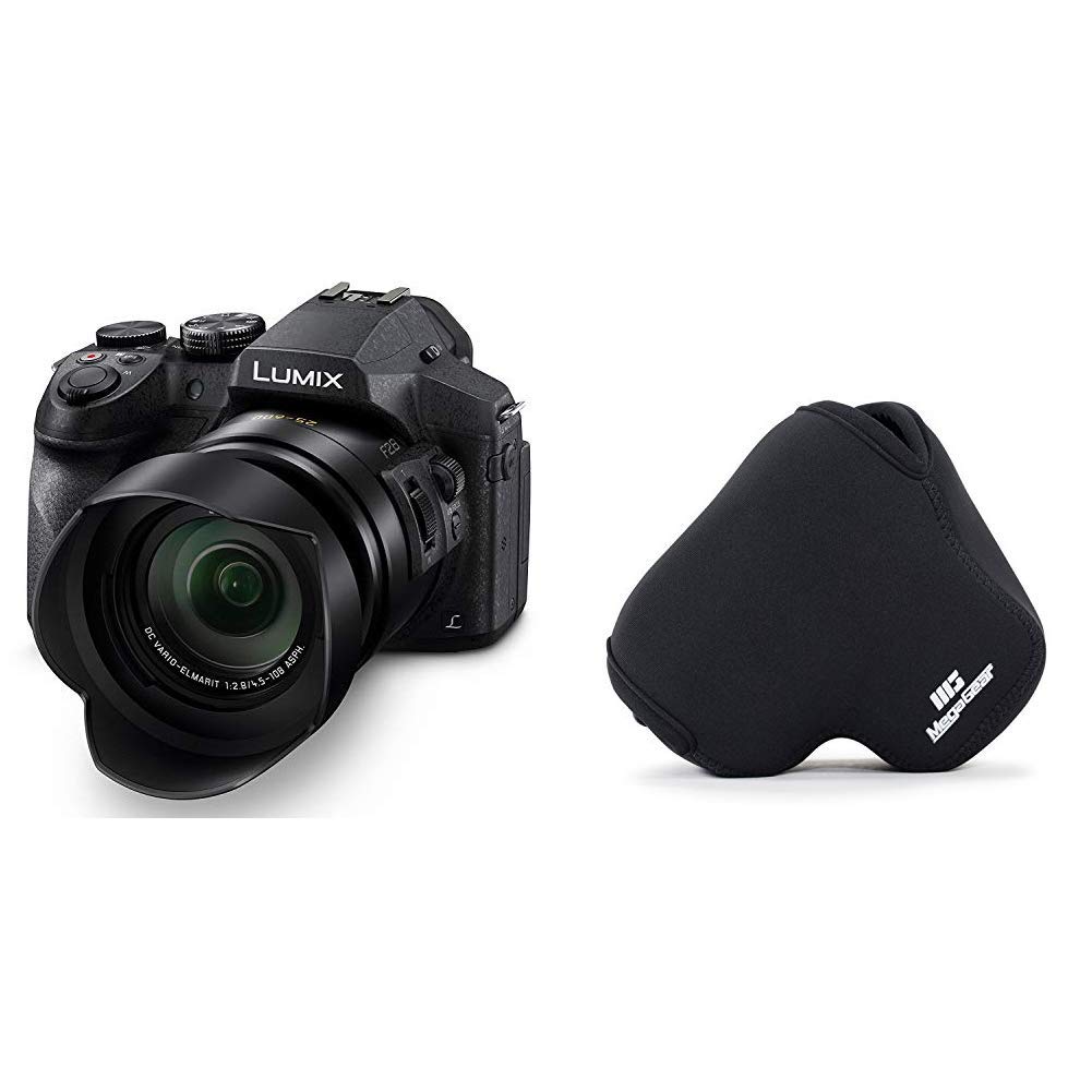 Panasonic LUMIX FZ300 Long Zoom Digital Camera with MegaGear ''Ultra Light'' Neoprene Camera Case Bag