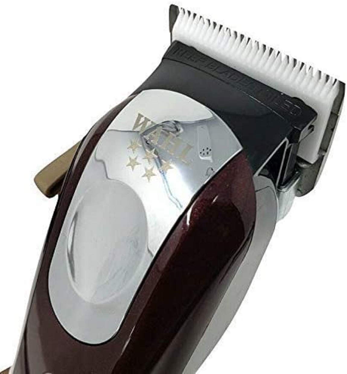 Ceramic Clipper Blade 2-Hole Double Crunch Teeth White - Whal ceramic blade for Magic Clip Senior Sterling Five Star-White Ceramic Blade Cutter-Upgrade