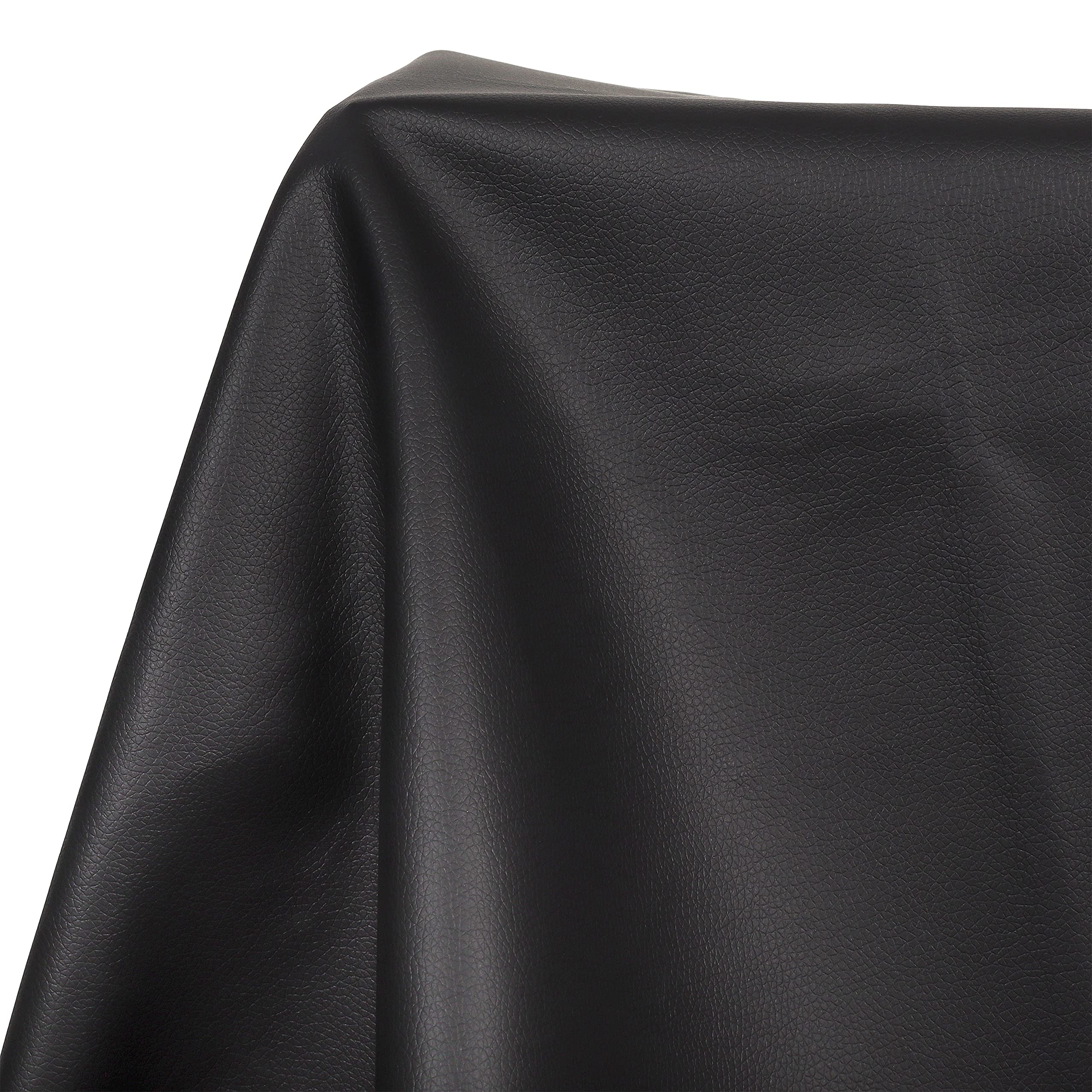 Marine Vinyl Upholstery Faux Leather: Meneng Black Grain Faux Leather 54"x36" Marine Vinyl Fabric Waterproof Durable for DIY Upholstery Boat Car Sofa