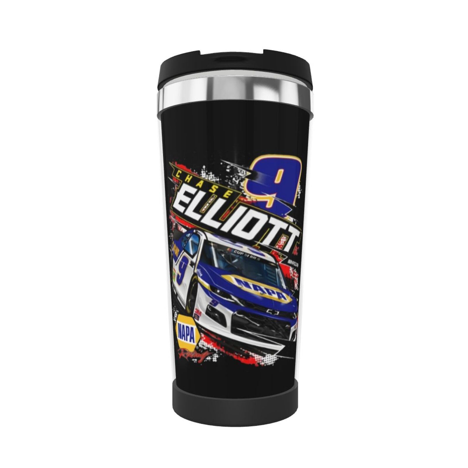 Chase Elliott 9 Portable Coffee Thermos Cup Stainless Steel With Lid Double Wall Insulation Travel Mug Reusable For Outdoor