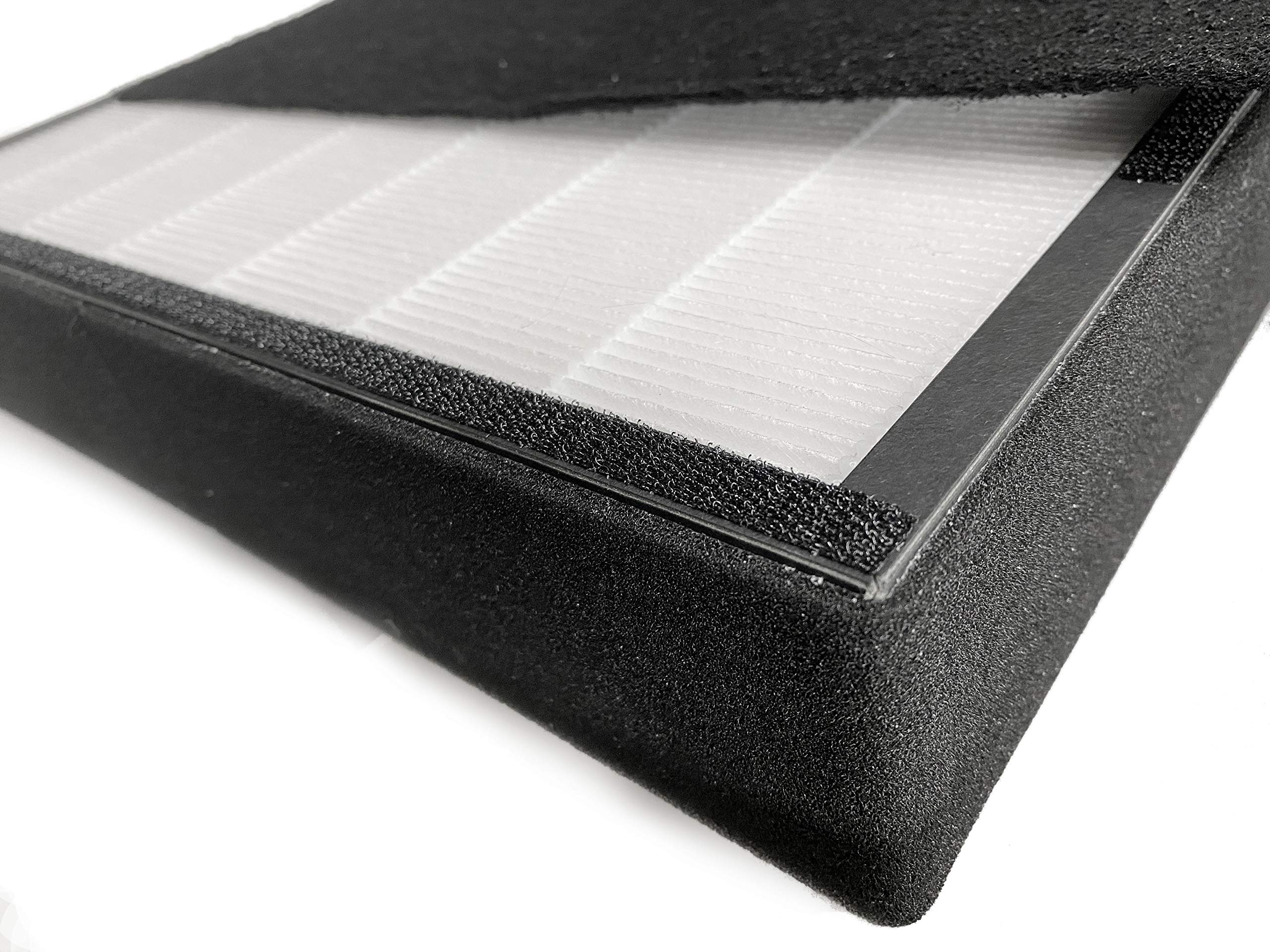 Nispira True HEPA Filter Replacement Compatible with Breathe FF50 FIT50 Smart Air Purifier. Compared to Part HEPA-Pure FF50, 1 Pack