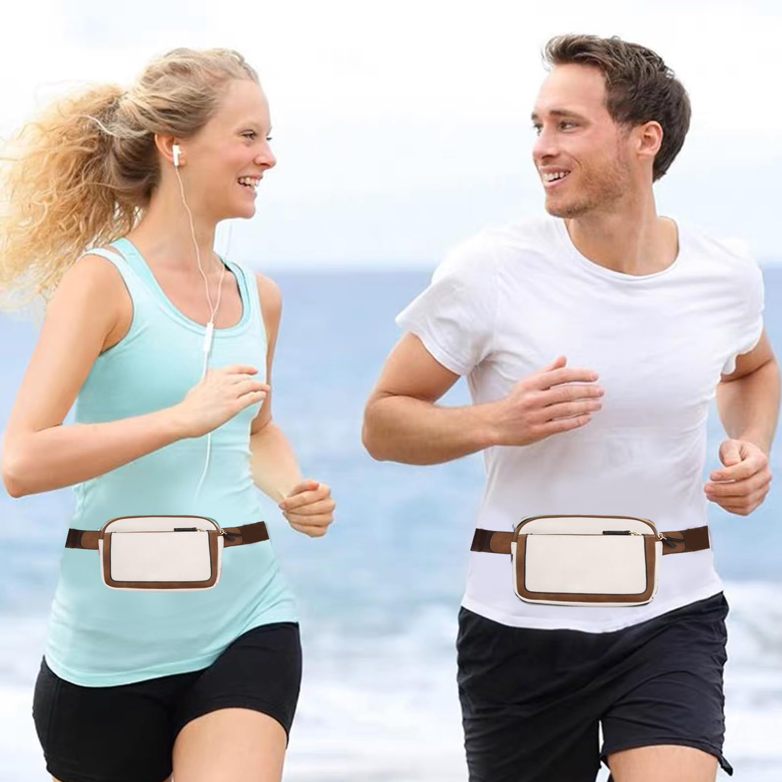 Clear Fanny Pack Belt Bag Stadium Approved for for Women Men, Transparent Waist Pack with Adjustable Strap for Concerts-Grey