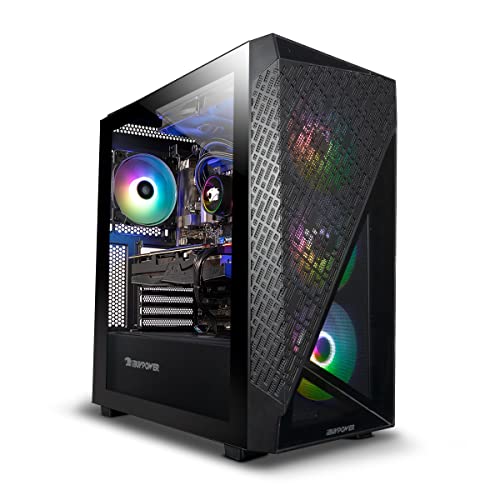 iBuyPower Pro Gaming PC Computer Desktop SlateMeshA7N4701 (AMD Ryzen 7-7700X 4.5 GHz, Nvidia GeForce RTX 4070 12GB, 32 GB 5200 MHz DDR5 RAM, 2TB NVMe SSD, WiFi Ready, Windows 11 Home)