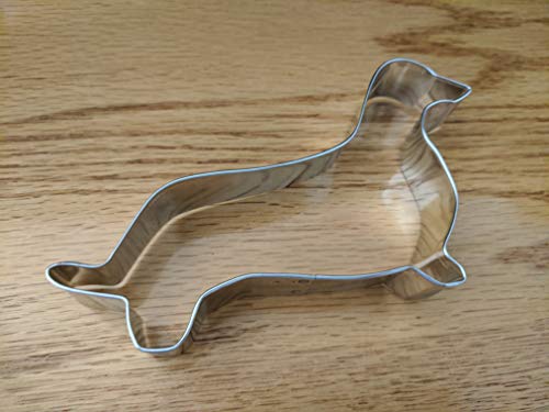 Exclusive Dachshund Dog Cookie Cutter, Real Dachshund Shape 6" Long (Set of 2)