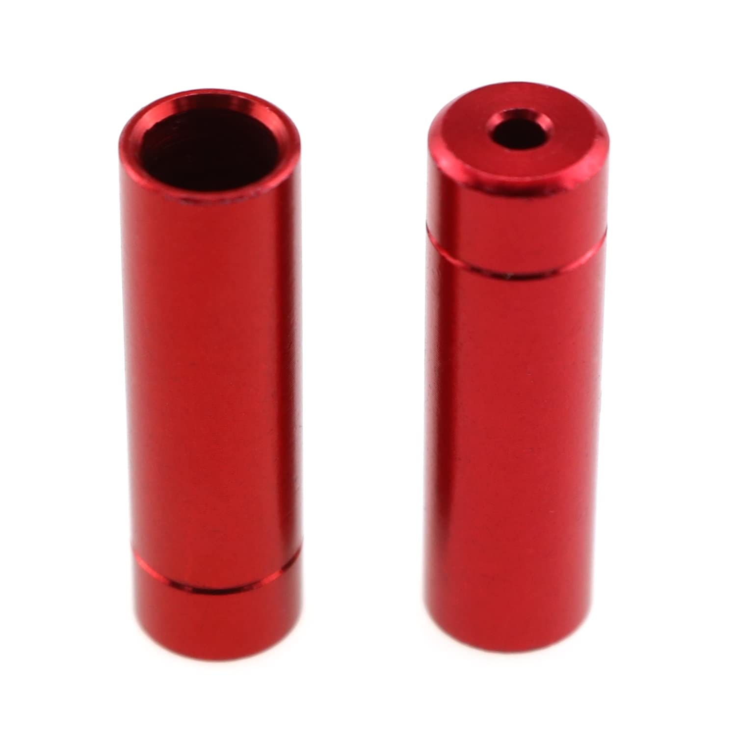 E-outstanding Cable End Crimp 10PCS 4mm Red Aluminum Alloy Bicycle Derailleur Shift Brake Cable End Cap for Mountain Bike Road Bike Bicycle Brake Cable End Cover