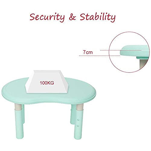 Walnut Plastic Children Table and Chair Set Chairs Furniture Sets Kids Chair and Study Table Sets Dinner Toy Furniture Set Height Adjustable