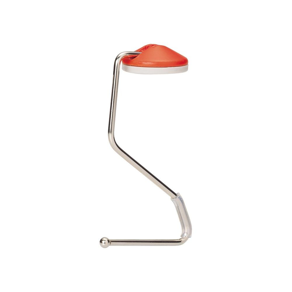 LIHITLAB Bag Polyacetal, Steel, Silicone rubber Hanger Hook, Holds up to 11 pounds, 4" x 2'', Orange (A7595-4)