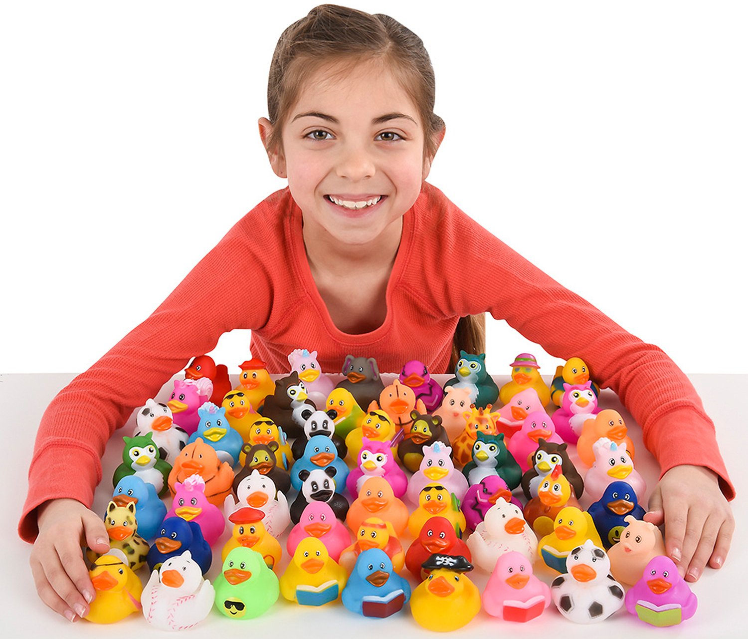 Rhode Island Novelty Assorted Rubber Ducks, Set of 100