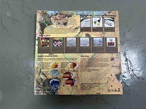 iCoostor Paint by Numbers DIY Acrylic Painting Kit for Kids & Adults Beginner β 16" Wx20 L Colorful Tiger Pattern