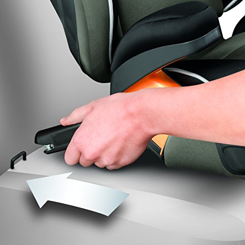 Chicco KidFit Zip 2-in-1 Belt Positioning Booster Car Seat, Steel Grey