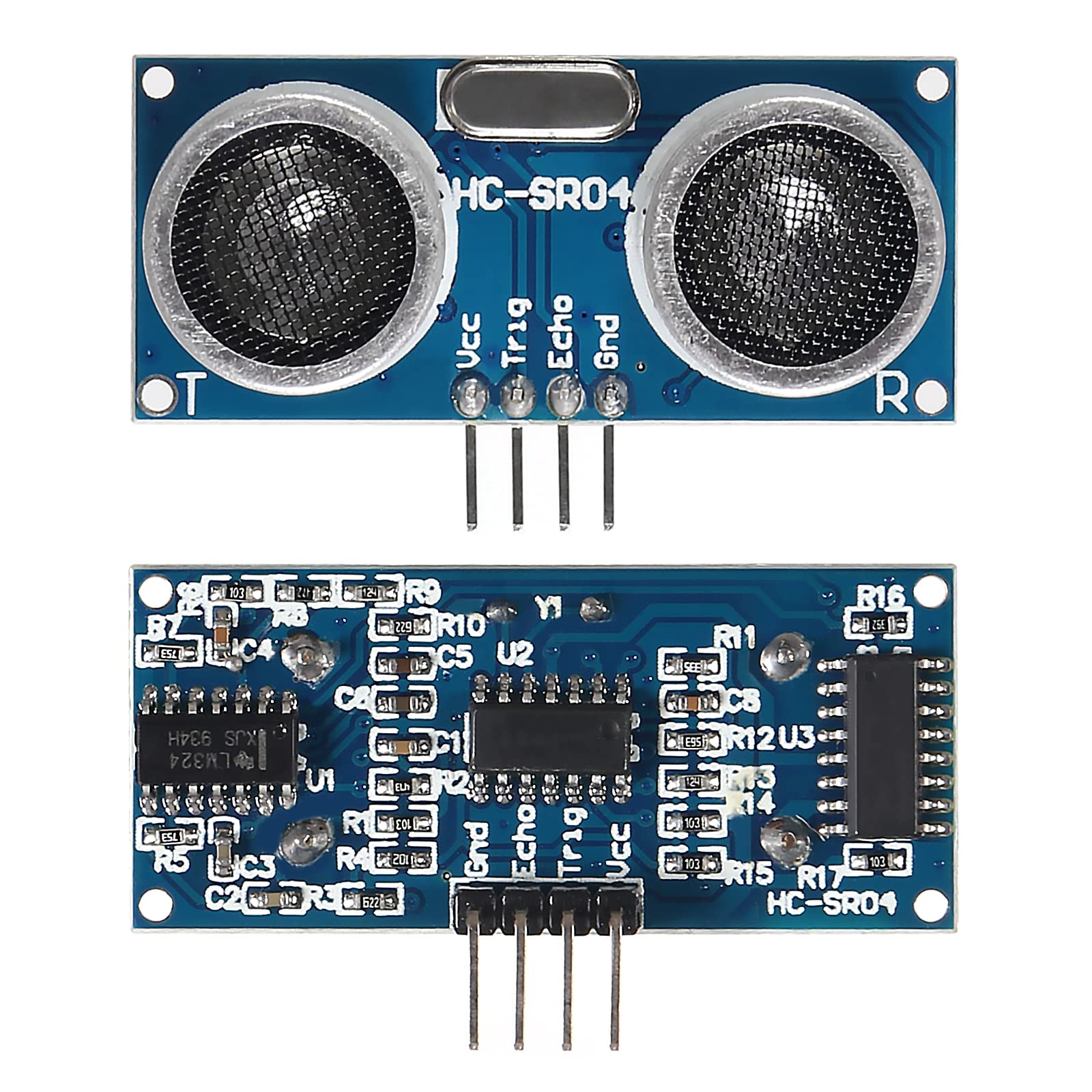 Diitao 6PCS HC-SR04 Ultrasonic Sensor Module Distance Sensor with 3PCS Mounting Bracket for Arduino R3 MEGA Mega2560 Duemilanove for Nano Robot XBee ZigBee