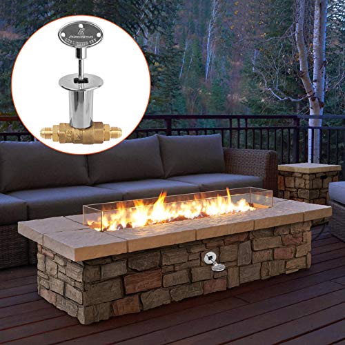 EXCELFU LP Propane Gas Fire Pit Stainless Steel Burner Ring Installation Kit, 12 inch