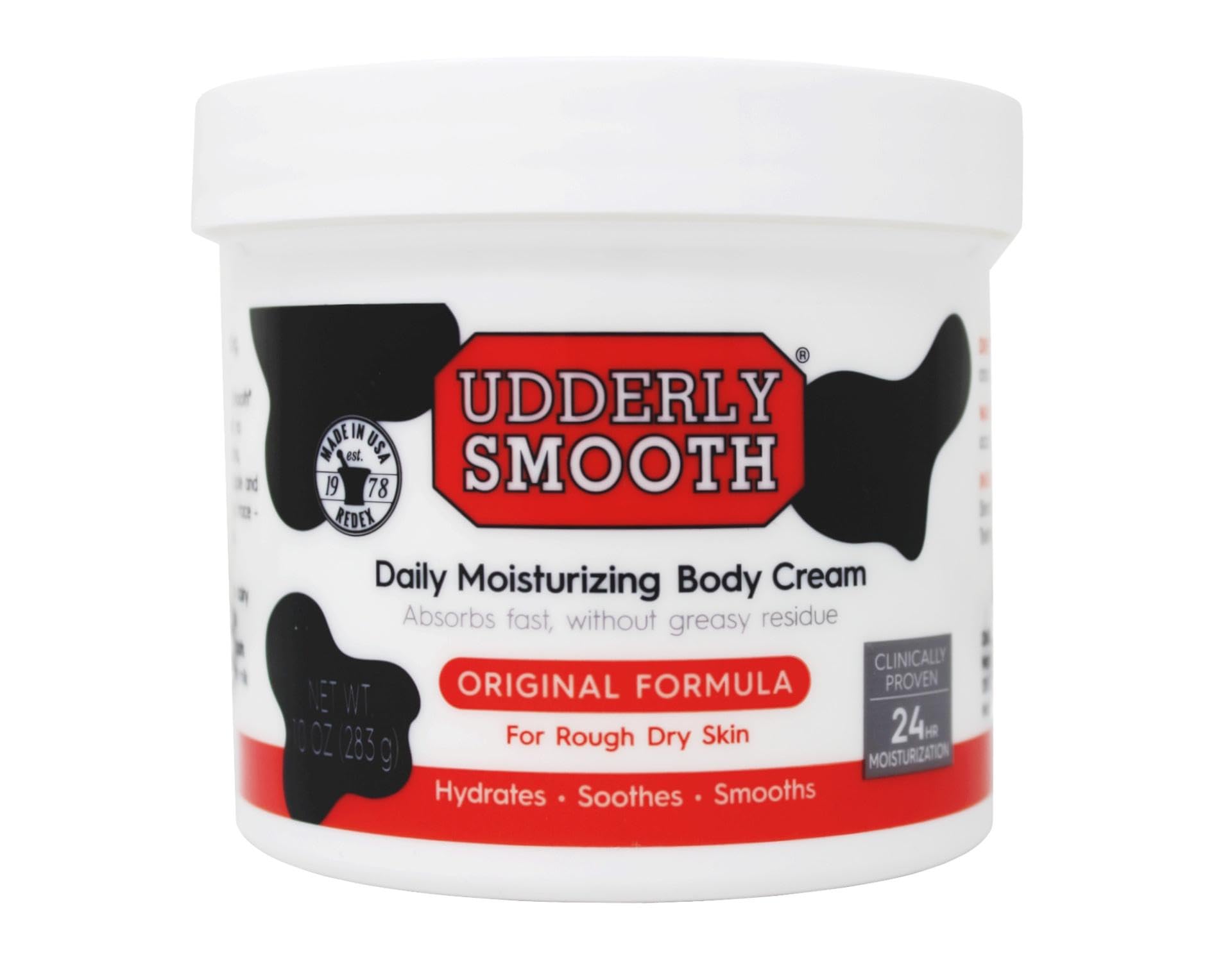Udderly Smooth Cream, Skin Moisturizer, 10 Ounces.